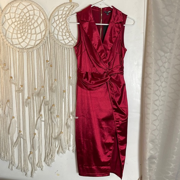 Fashion Nova | Dresses | Fashionova Dynamite Love Satin Midi Dress ...